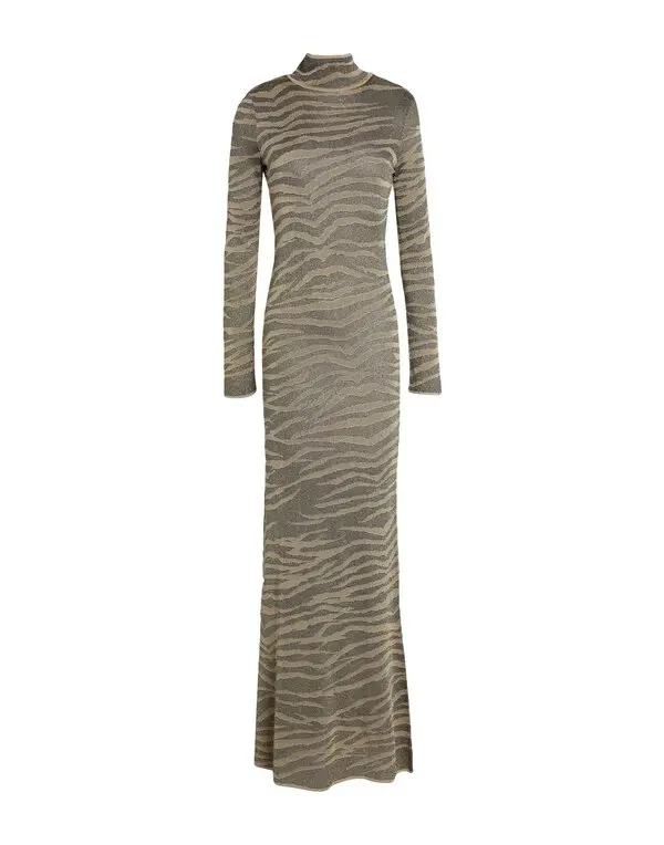 just cavalli long dress Just Cavalli Monochrome Snake Effect Jersey Ruched Maxi Dress M