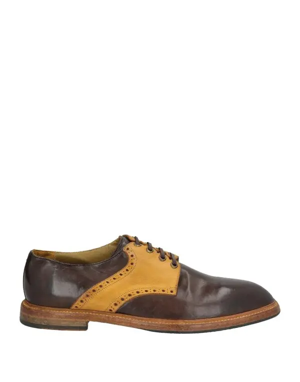Dolce & Gabbana Two-tone Calfskin Derby Shoes