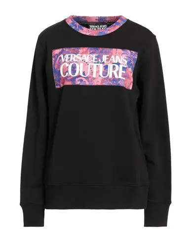 Versace Sweatshirt In Cotton And Elastane - Black