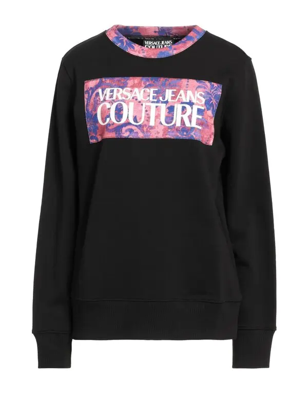 Versace Sweatshirt In Cotton And Elastane - Black