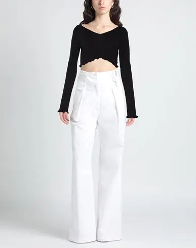 Jacquemus Ribbed Knit Cropped Sweater - Black