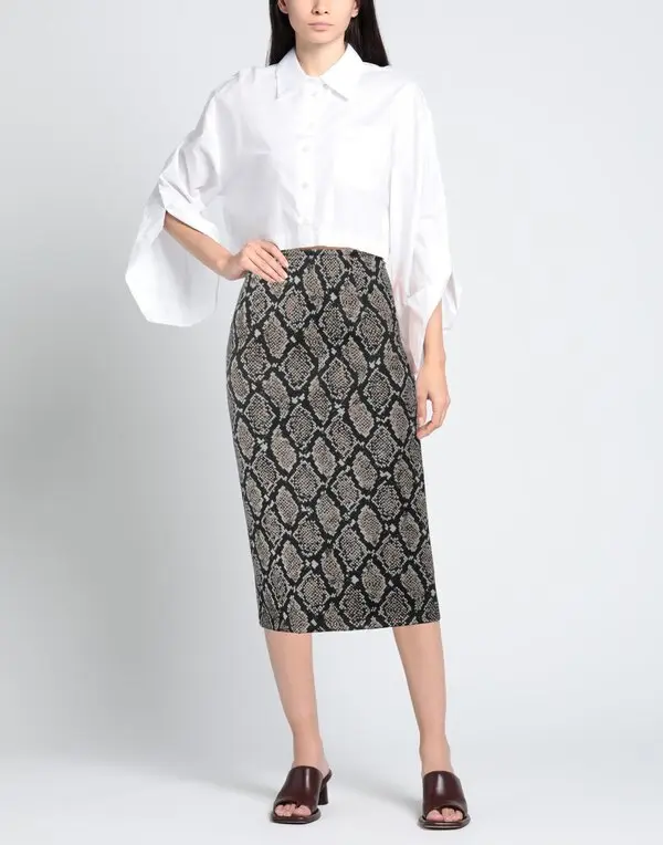 Moschino Animal Print Pencil Skirt