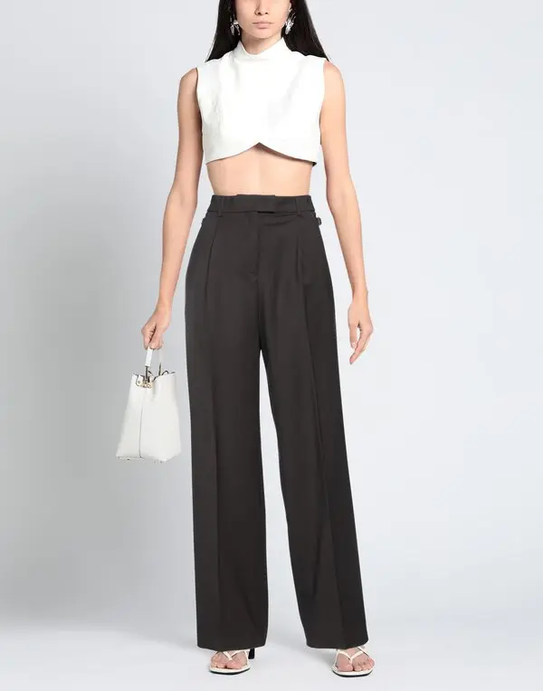 PT TORINO Pants In Virgin Wool And Elastane - Brown