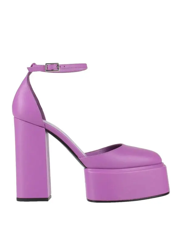 3JUIN Leather Pumps - Purple