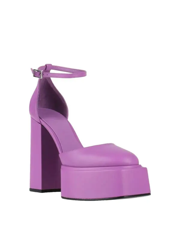 3JUIN Leather Pumps - Purple