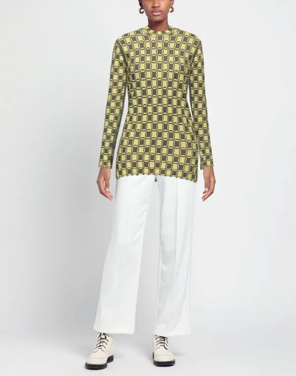 Kenzo Viscose And Cotton Lightweight Check Knit Pullover