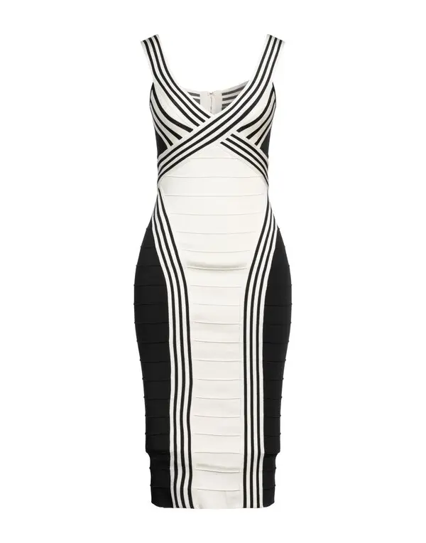 Elisabetta Franchi Midi Bodycon Knit Dress