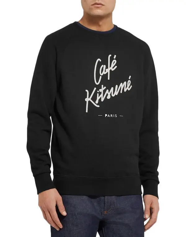 Maison Kitsuné Café Kitsuné Sweatshirt Size Cotton