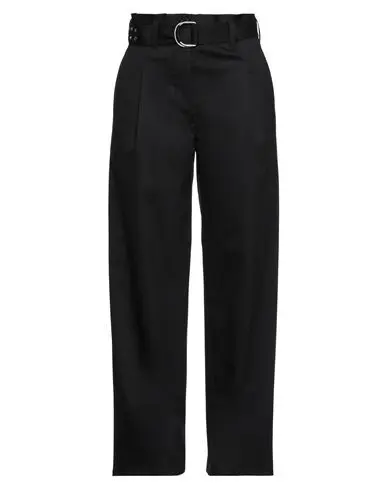 Philosophy Di Lorenzo Serafini Wool Blend Wide Leg Pants With Belt - Black