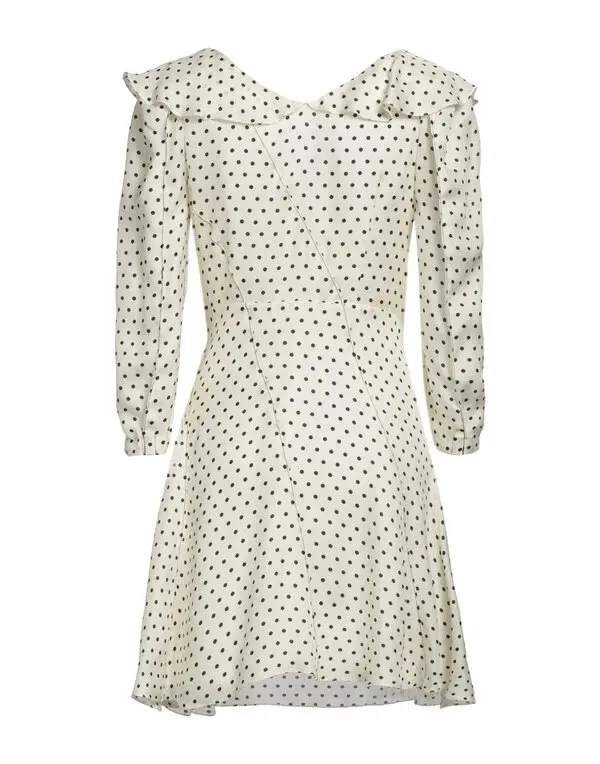 Sandro Mini Dress With Polka Dot Print