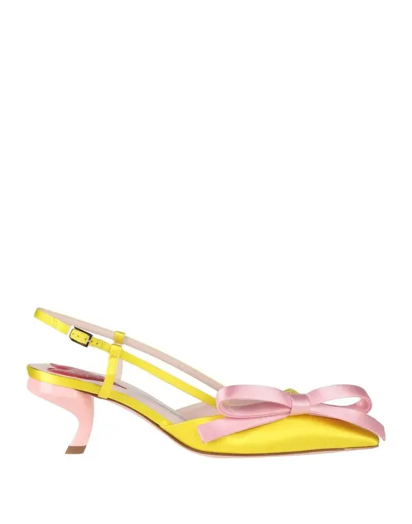 ROGER VIVIER Pumps Size Textile Fibers - Yellow