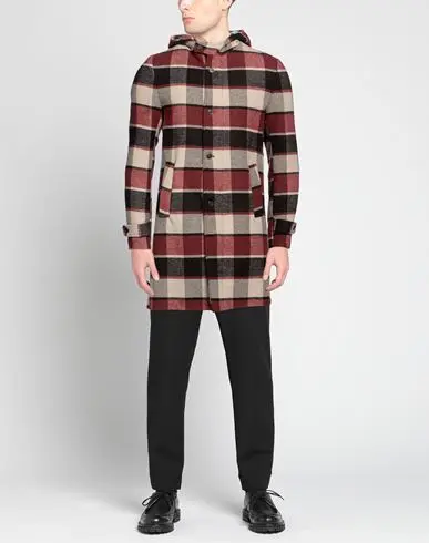 PRIMO EMPORIO Checked Flannel Coat - Red