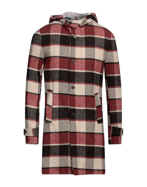 PRIMO EMPORIO Checked Flannel Coat - Red