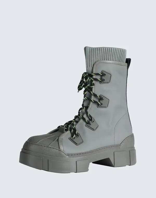 VIC MATIE Textile Fibers Ankle Boots - Grey