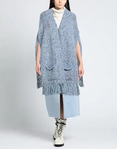 KANGRA Cape With Pockets - Blue