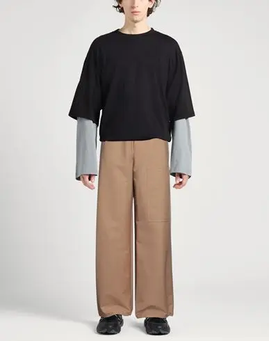OFF-WHITE™ Regular Fit Wide Leg Pants - Beige