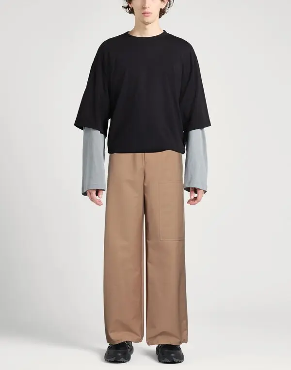 OFF-WHITE™ Regular Fit Wide Leg Pants - Beige