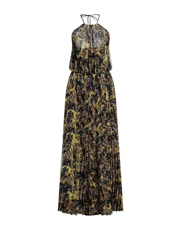 Versace Maxi Halterneck Dress - Black