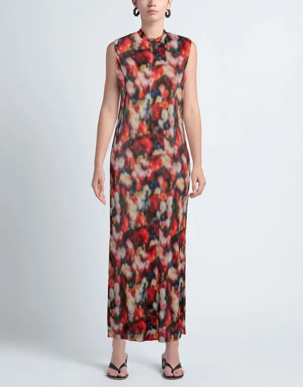 FRANKIE MORELLO Multicolor Pleated Maxi Dress
