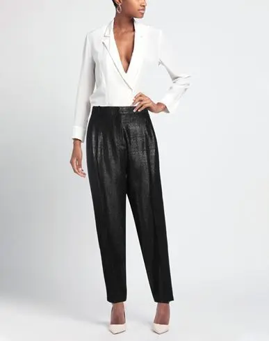 Elisabetta Franchi Tapered High-waisted Pants - Black