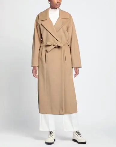 YES LONDON Belted Long Coat - Beige