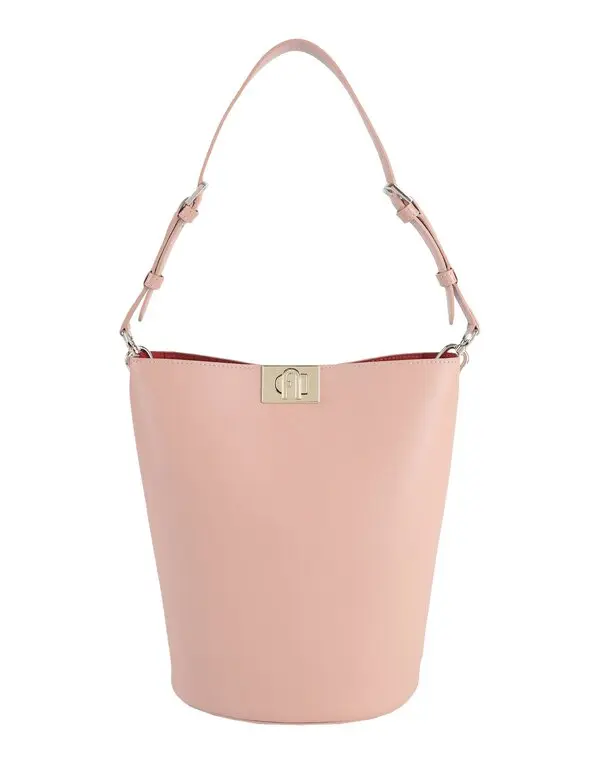 Furla Shoulder Bag Light Brown Calfskin