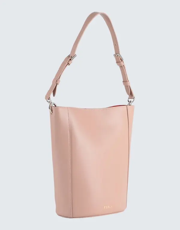 Furla Shoulder Bag Light Brown Calfskin