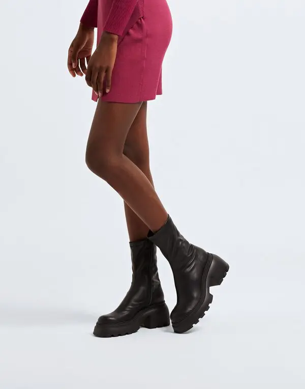 8 BY YOOX Stretch Sock Chunky Ankle Boots