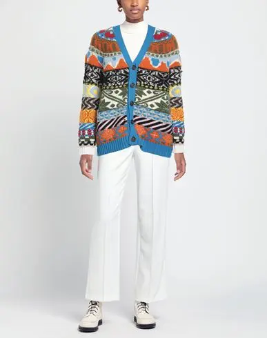Dsquared2 Multicolor Jacquard Knit Cardigan