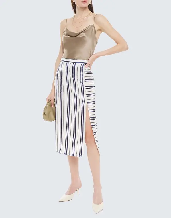Altuzarra Midi Flared Skirt - White