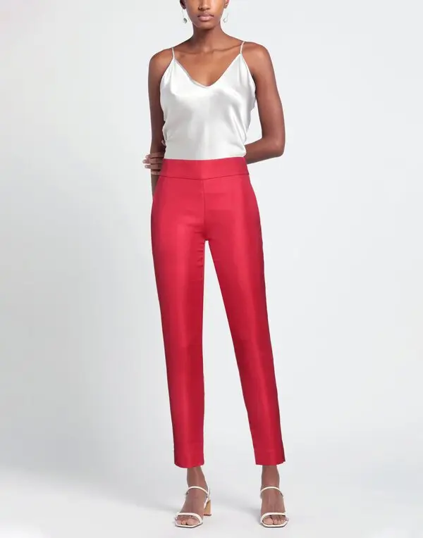 Moschino Tapered Twill Pants - Red