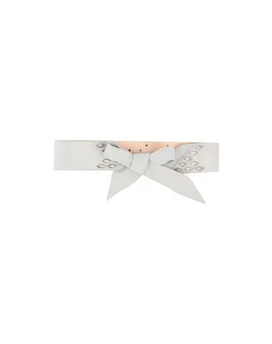 IRO PARIS Leather Belt - Grey