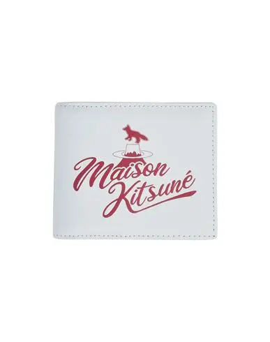 Maison Kitsuné Wallet Cowhide - White
