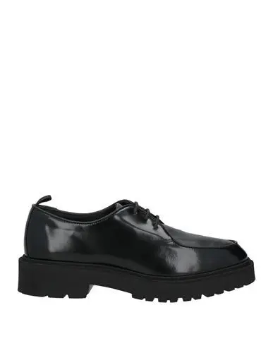 Hogan Lace-up Shoes In Leather - Black