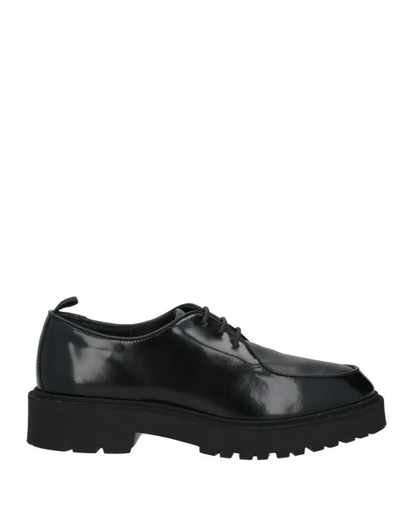 Hogan Lace-up Shoes In Leather - Black
