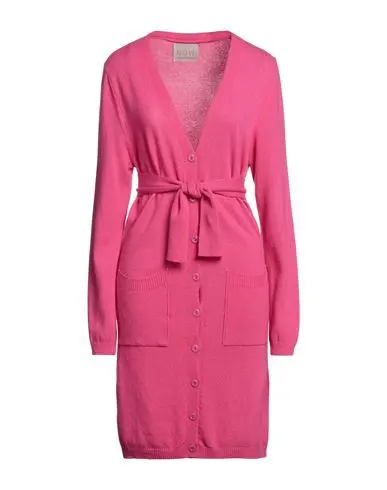 N.O.W. ANDREA ROSATI CASHMERE Belted Cardigan - Fuchsia