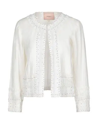 TWINSET Plain Weave Blazer - Ivory