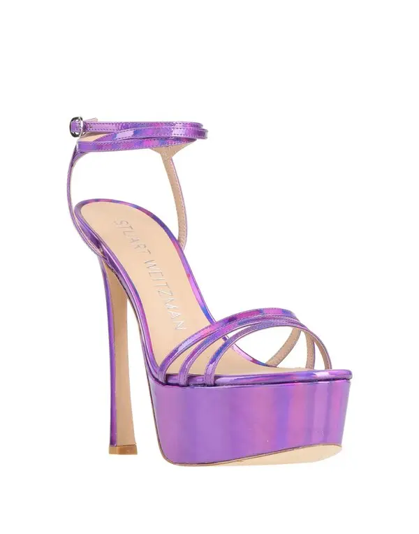STUART WEITZMAN Ankle Strap Sandal - Purple