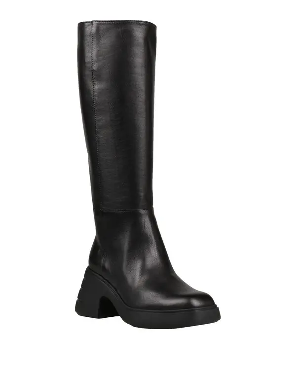 Hogan Leather Boots With Logo