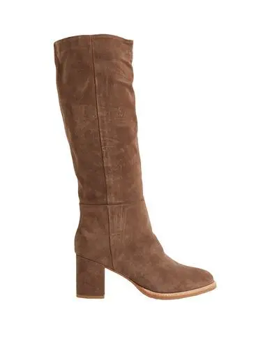 8 BY YOOX Split Leather Mid-heel Boots - Grey