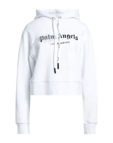 Palm Angels Cotton-blend Fleece Sweatshirt - White
