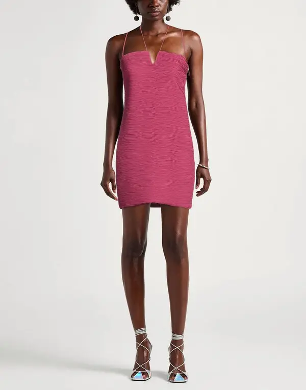 Patrizia Pepe Crepe Bodycon Mini Dress - Magenta