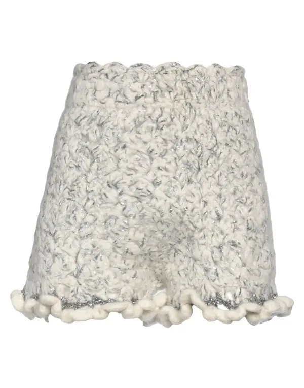 Dolce & Gabbana Knitted Two-tone Shorts - Ivory