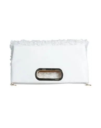LA MILANESA Leather And Bouclé Handbag - White