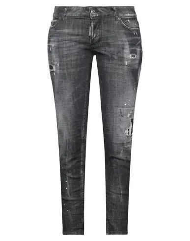 Dsquared2 Mom Jeans In Mako Cotton - Grey