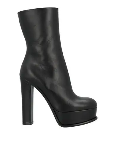 Alexander McQueen Ankle Boots In Leather With Block Heel