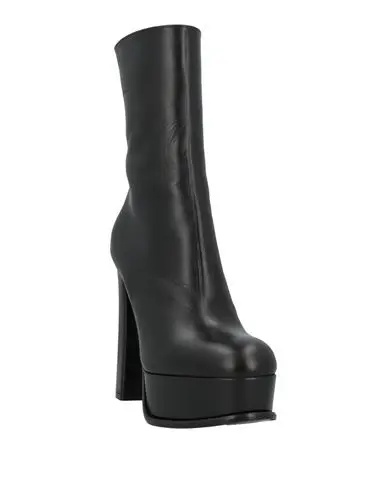 Alexander McQueen Ankle Boots In Leather With Block Heel
