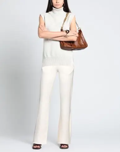 Alberta Ferretti Knitted Flared Pants - Off White