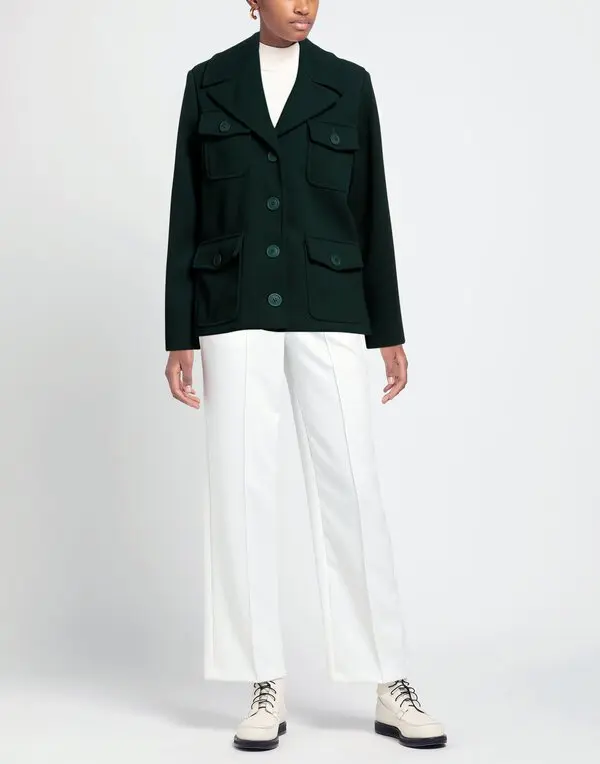 VIRNA DRÒ Plain Weave Blazer - Green