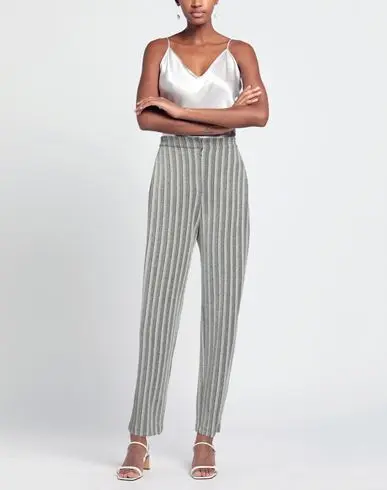 Emporio Armani Striped Tweed Trousers - White